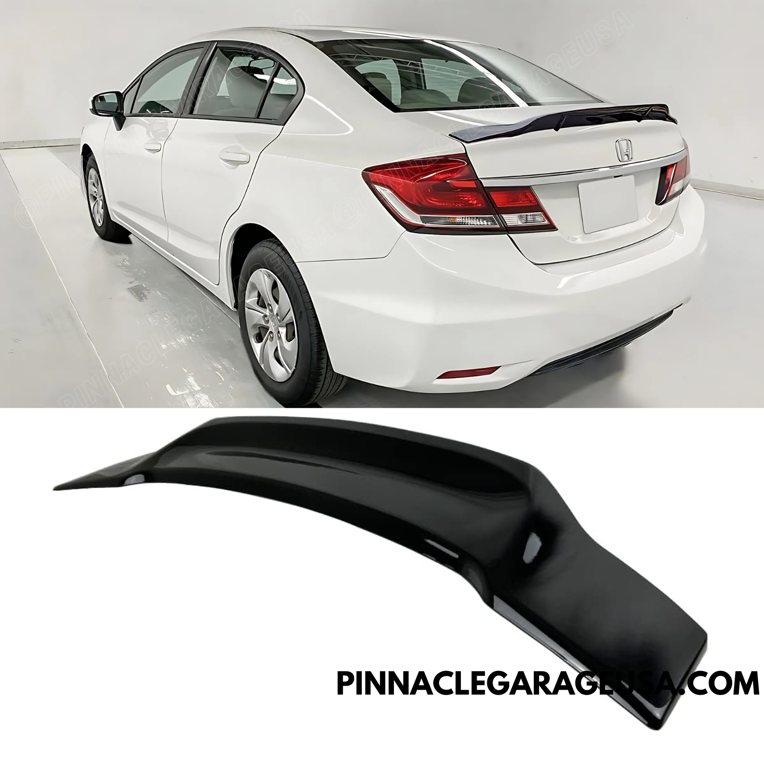 2014 2015 Honda Civic 9.5 Generation R Style Rear Trunk Spoiler Wing PINNACLE GARAGE USA