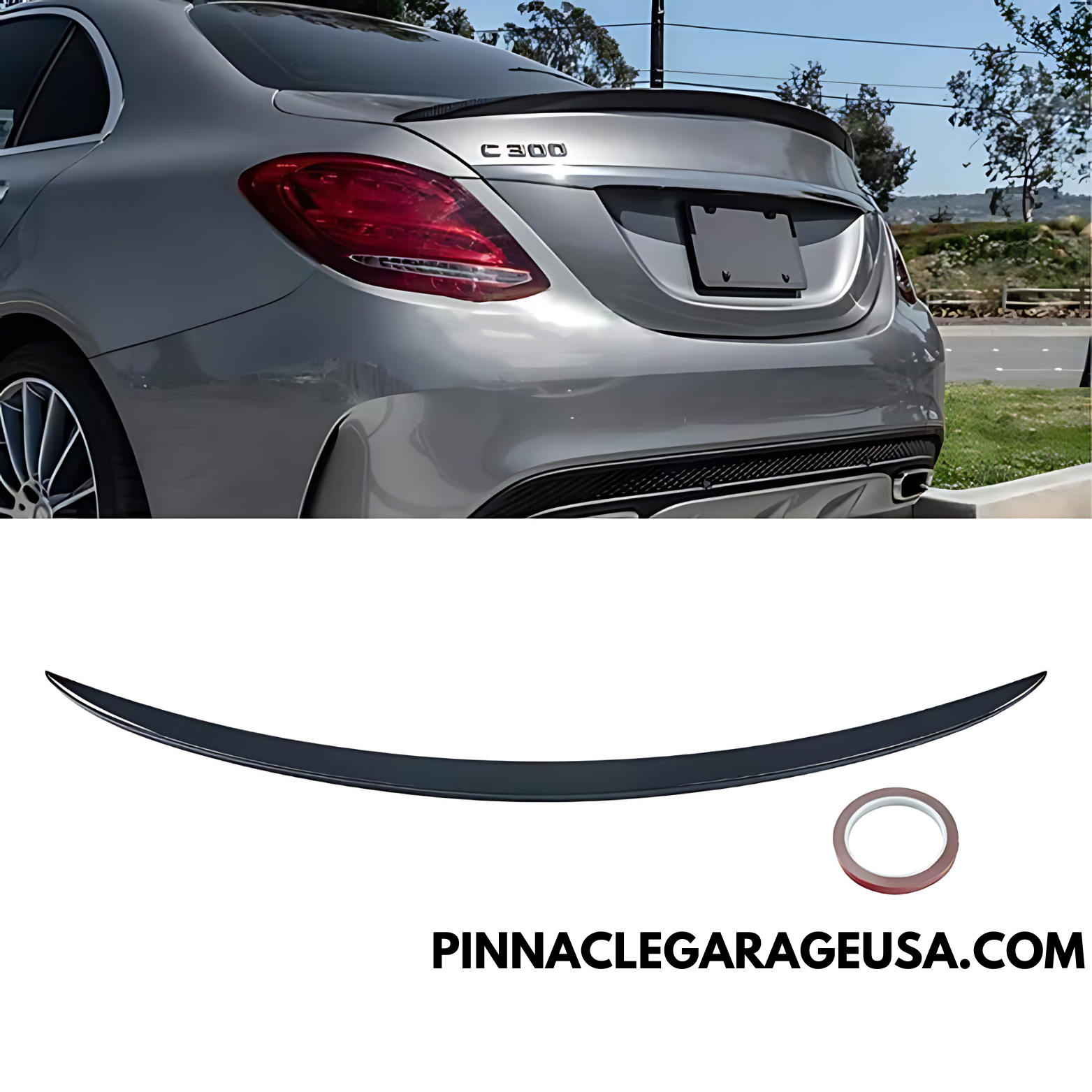 2015-2021 Mercedes Benz W205 C-Class AMG Style Rear Trunk Lip Spoiler ...
