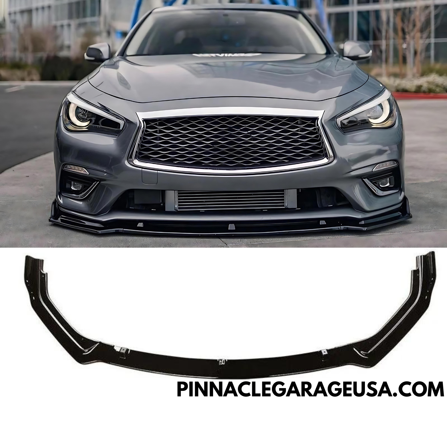 2018-2021 Infiniti Q50 Front Bumper Splitter Lip – PINNACLE GARAGE USA