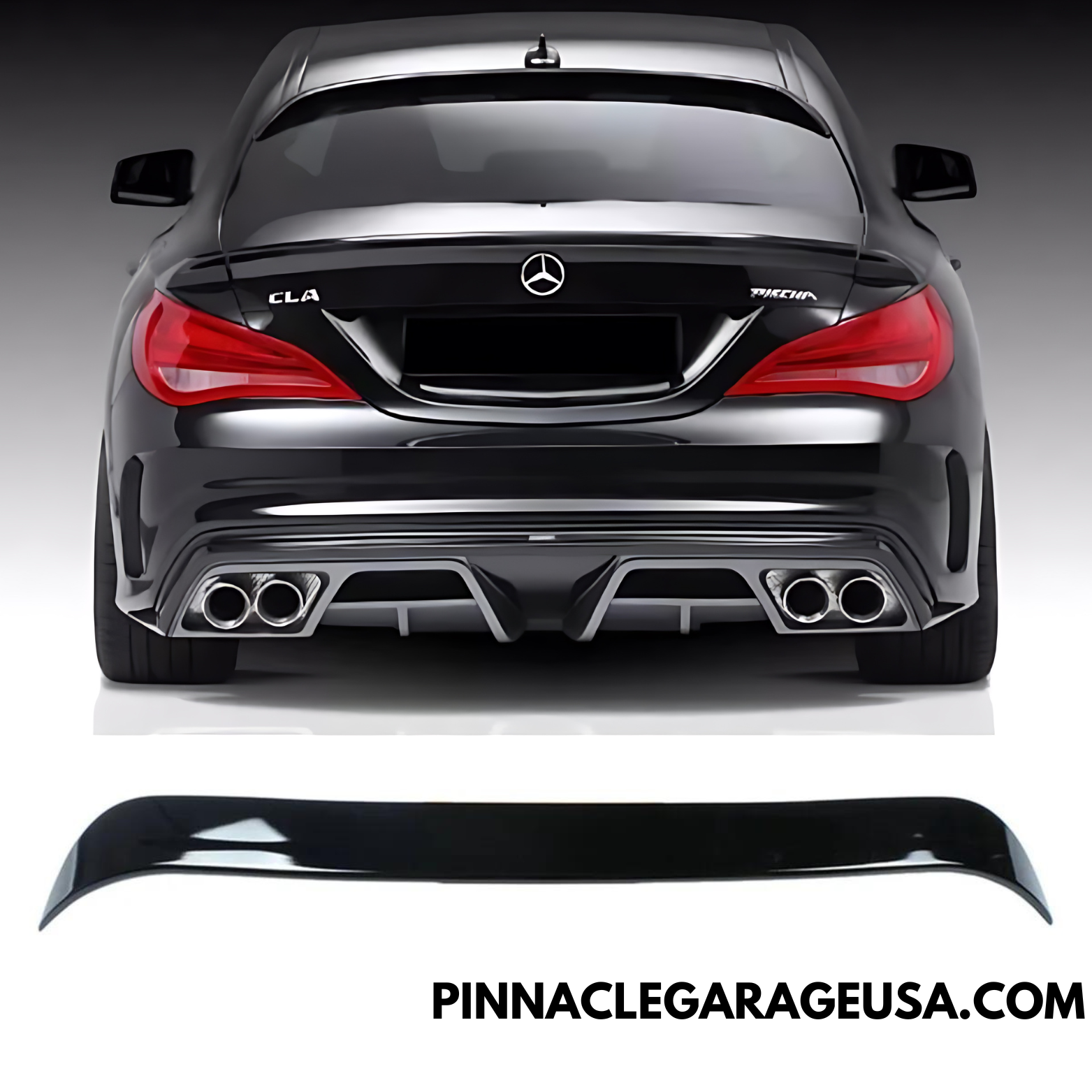 2013-2019 Mercedes Benz CLA W117 OE Style Rear Window Roof Spoiler ...