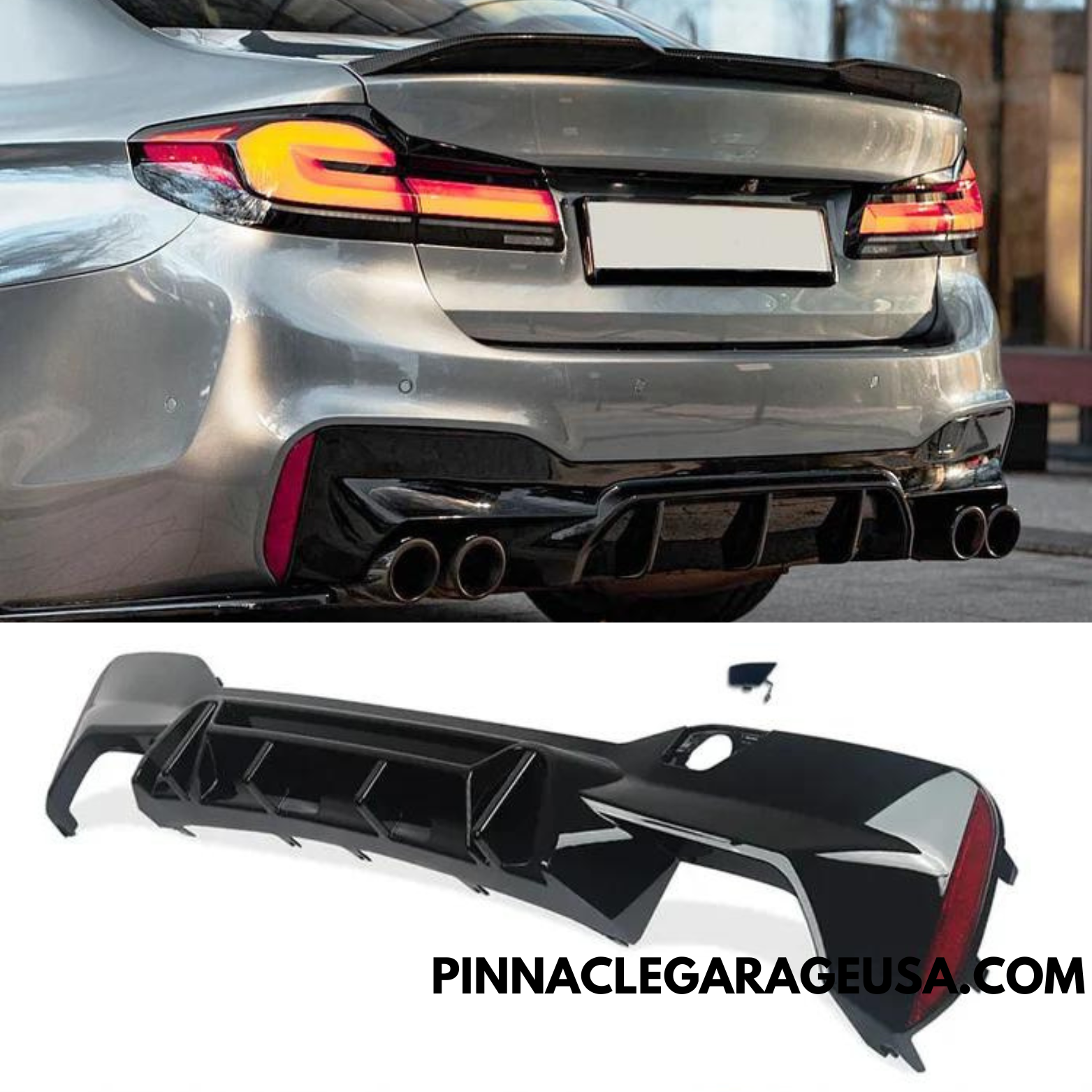 2017-2022 BMW G30, G38 5 Series Rear Bumper Lip Diffuser – PINNACLE ...