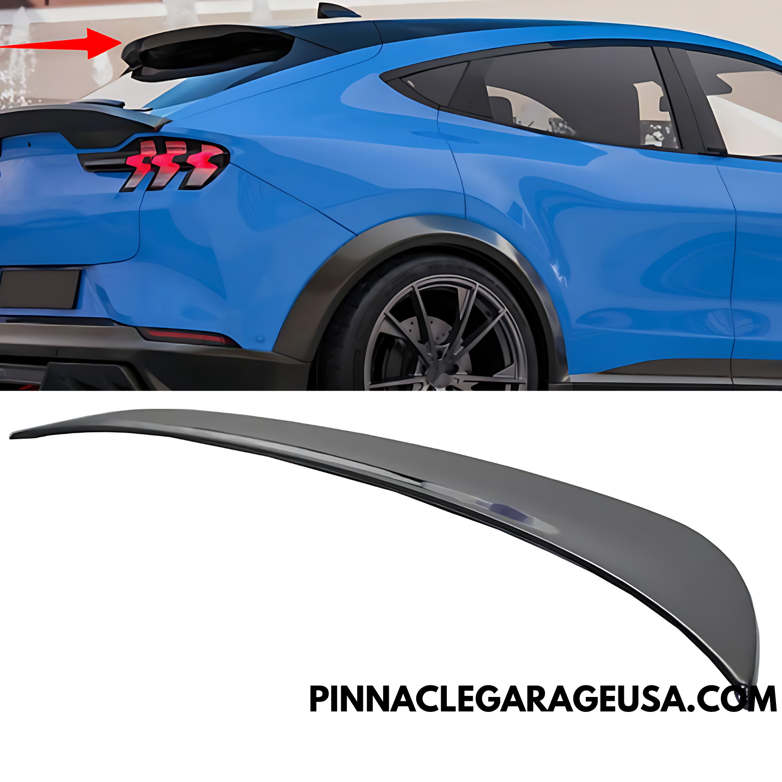 2021-2024 Ford Mustang Mach-E Rear Roof Window Lip Spoiler Wing ...