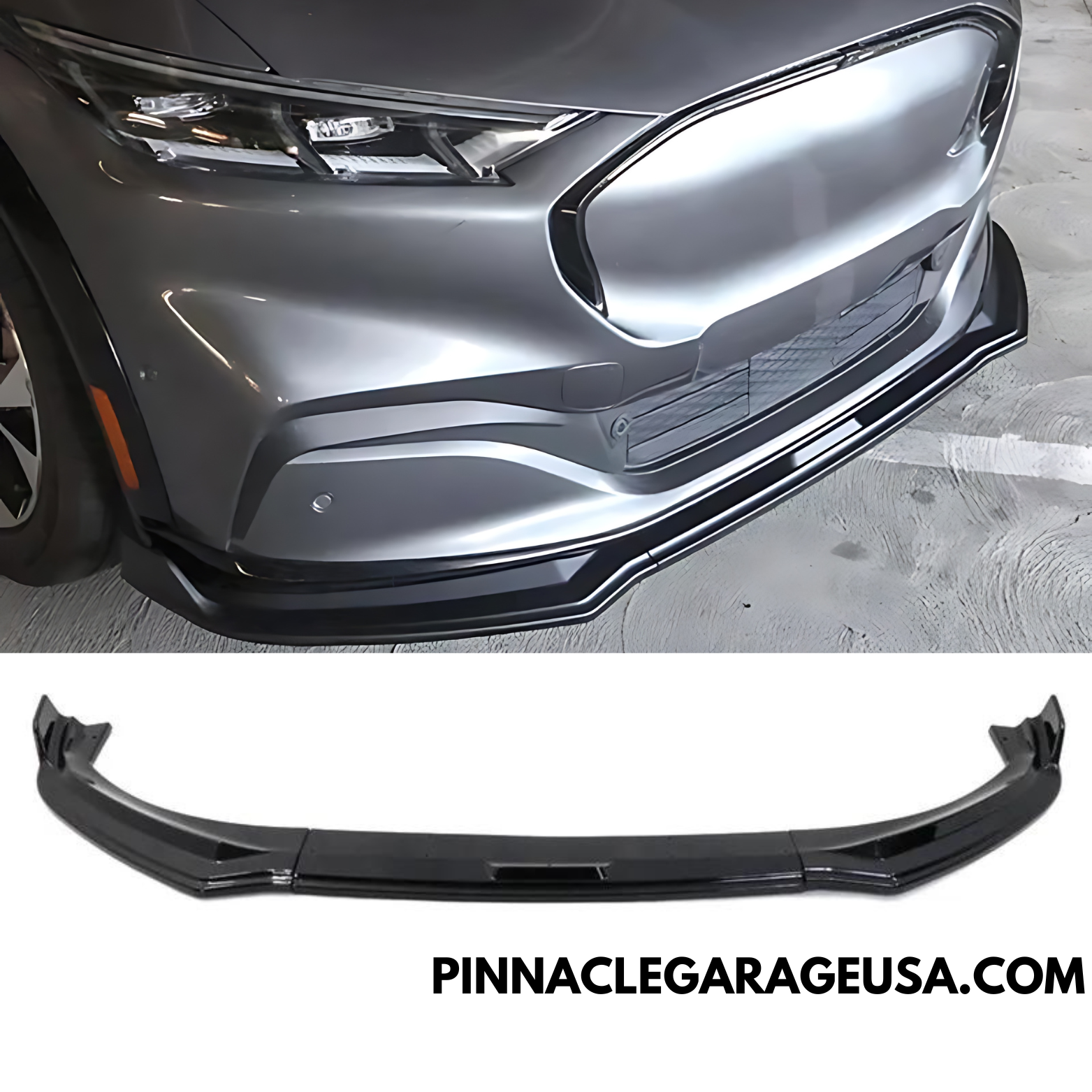2021-2024 Ford Mustang Mach-E Front Bumper Lip Splitter – PINNACLE ...