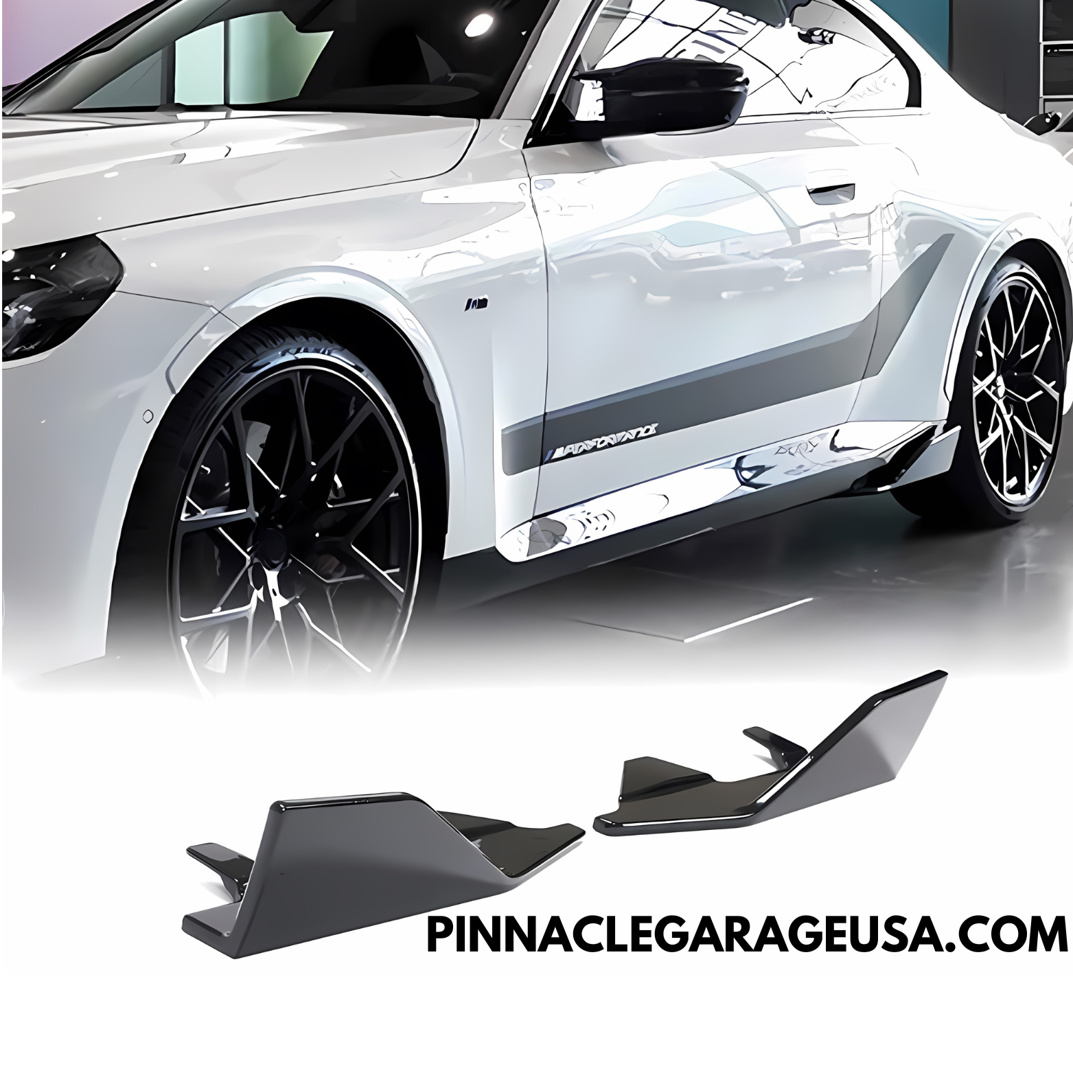 2022-2024 BMW G42 2 Series 230i, M240i M Performance Style Side Skirts ...