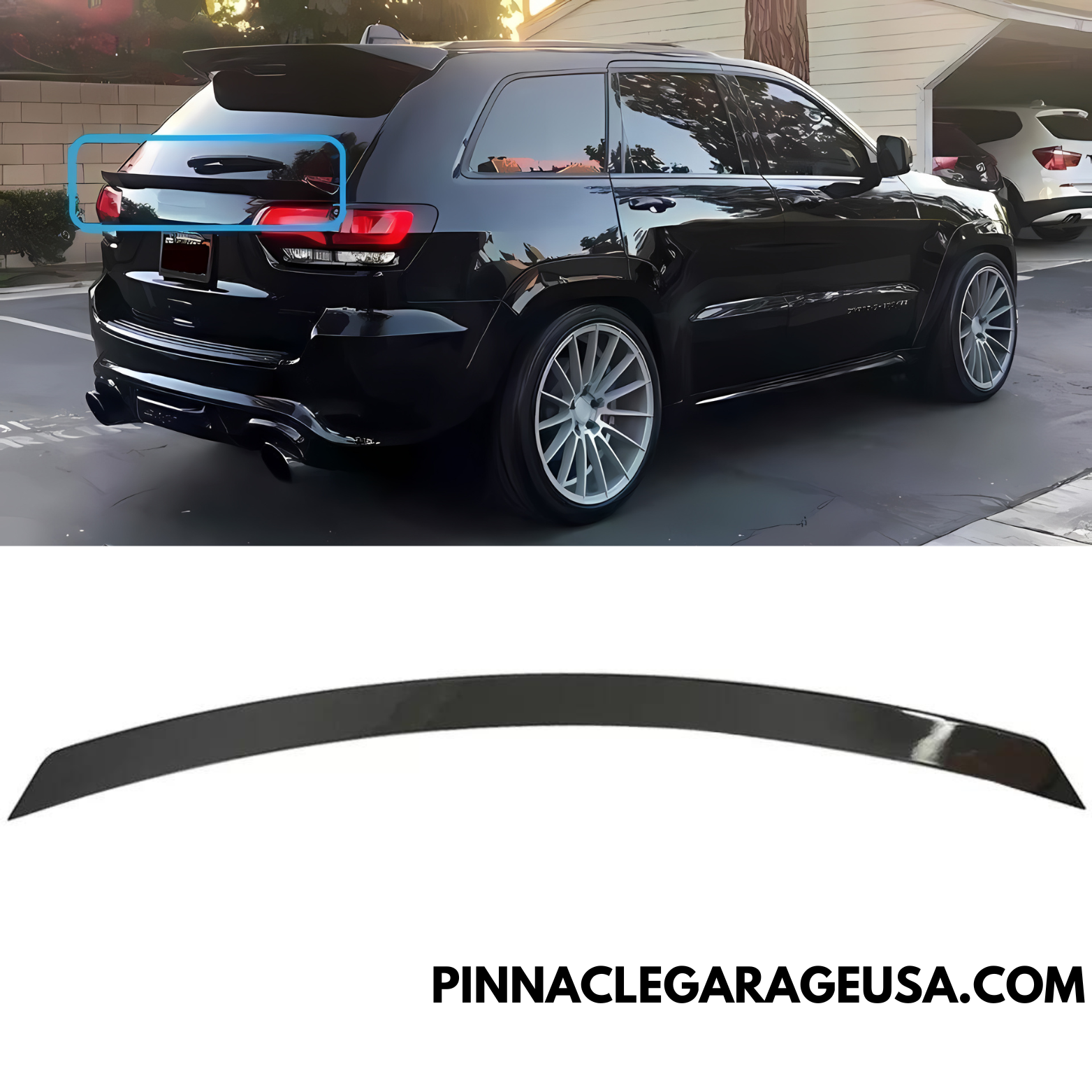 2014-2020 Jeep Grand Cherokee Rear Trunk Lip Mid Spoiler Wing ...
