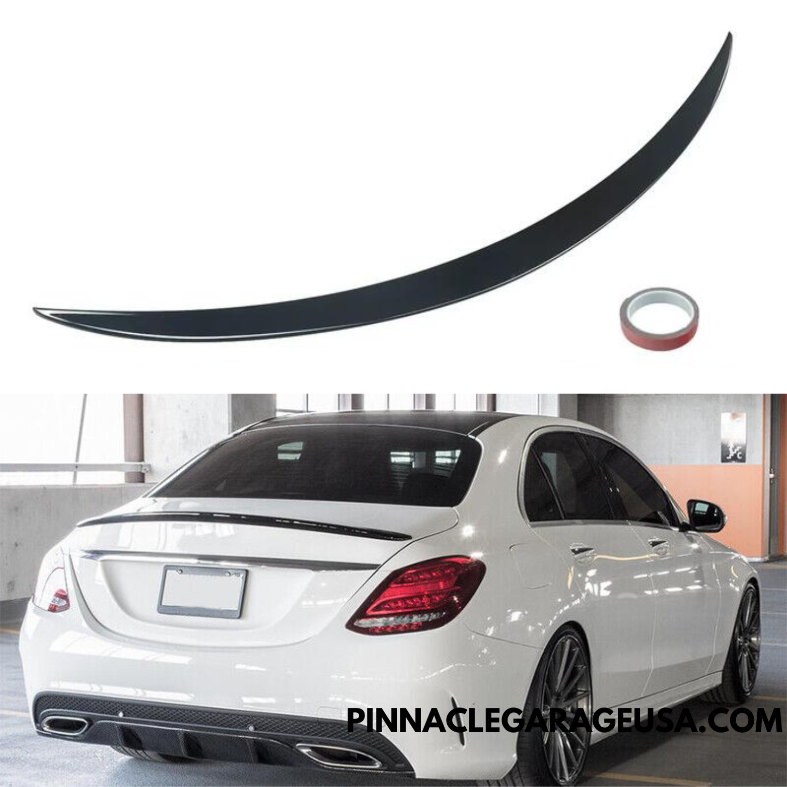 2014-2019 Mercedes Benz W205 C-Class AMG Style Rear Trunk Lip Spoiler ...