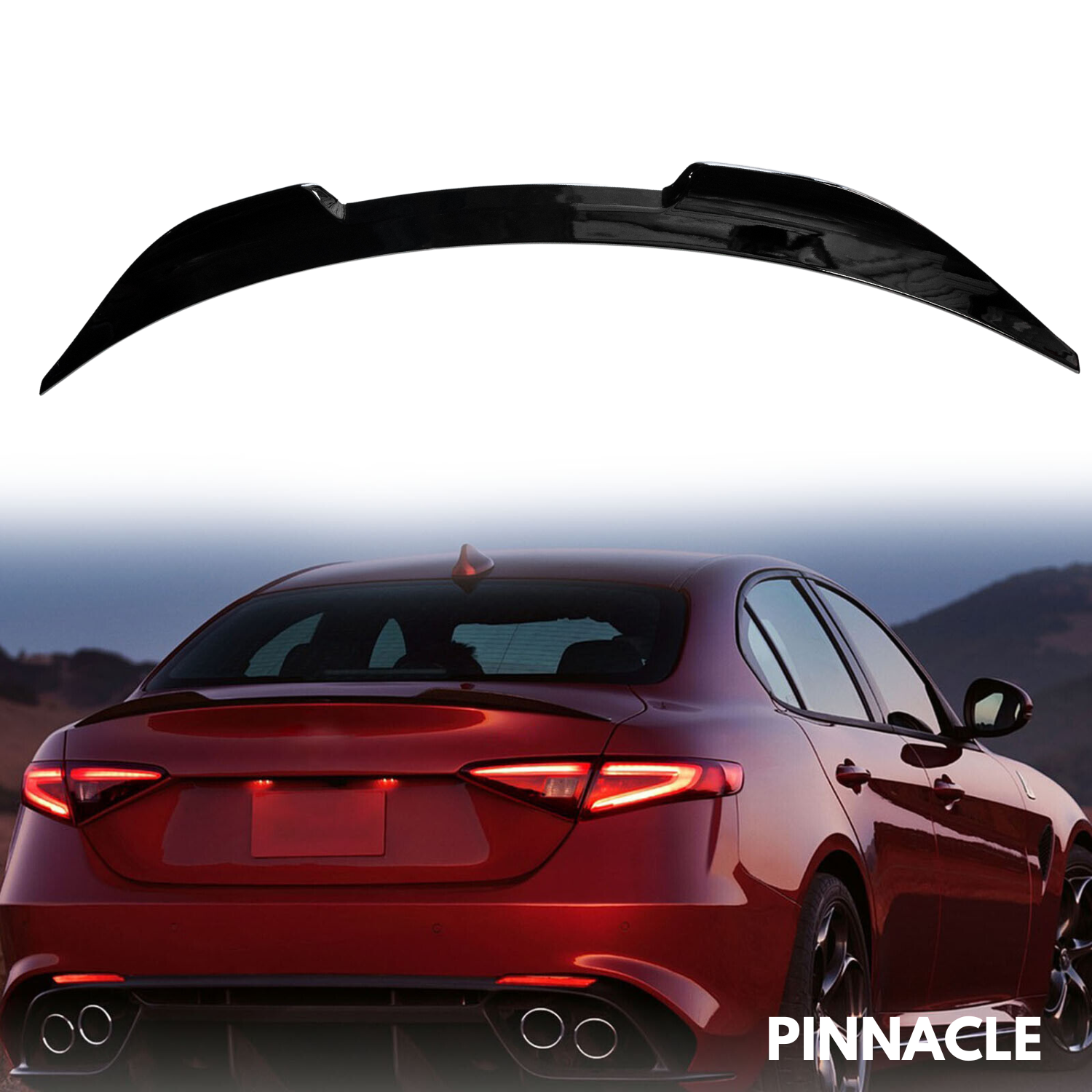 2015-2023 Alfa Romeo Giulia Rear Trunk Lip Spoiler Wing – PINNACLE ...