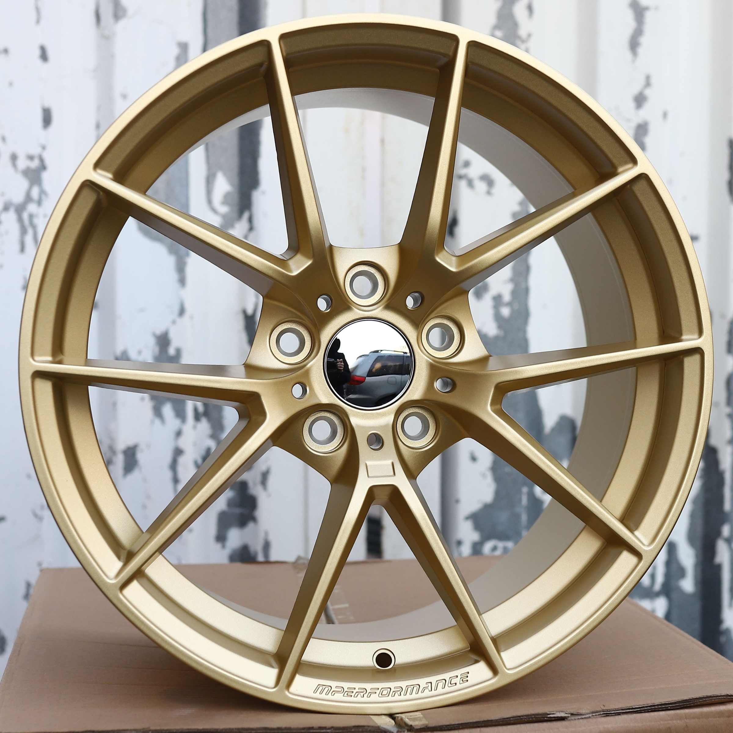 20" Satin Gold 763M Style Wheels (5x112) Fits BMW G20 G30 M3 M4 X3 X5 ...