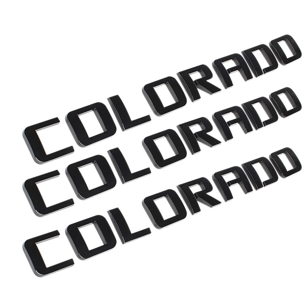 Left & Right Door Emblems For Chevrolet/GMC COLORADO Letter Nameplates ...